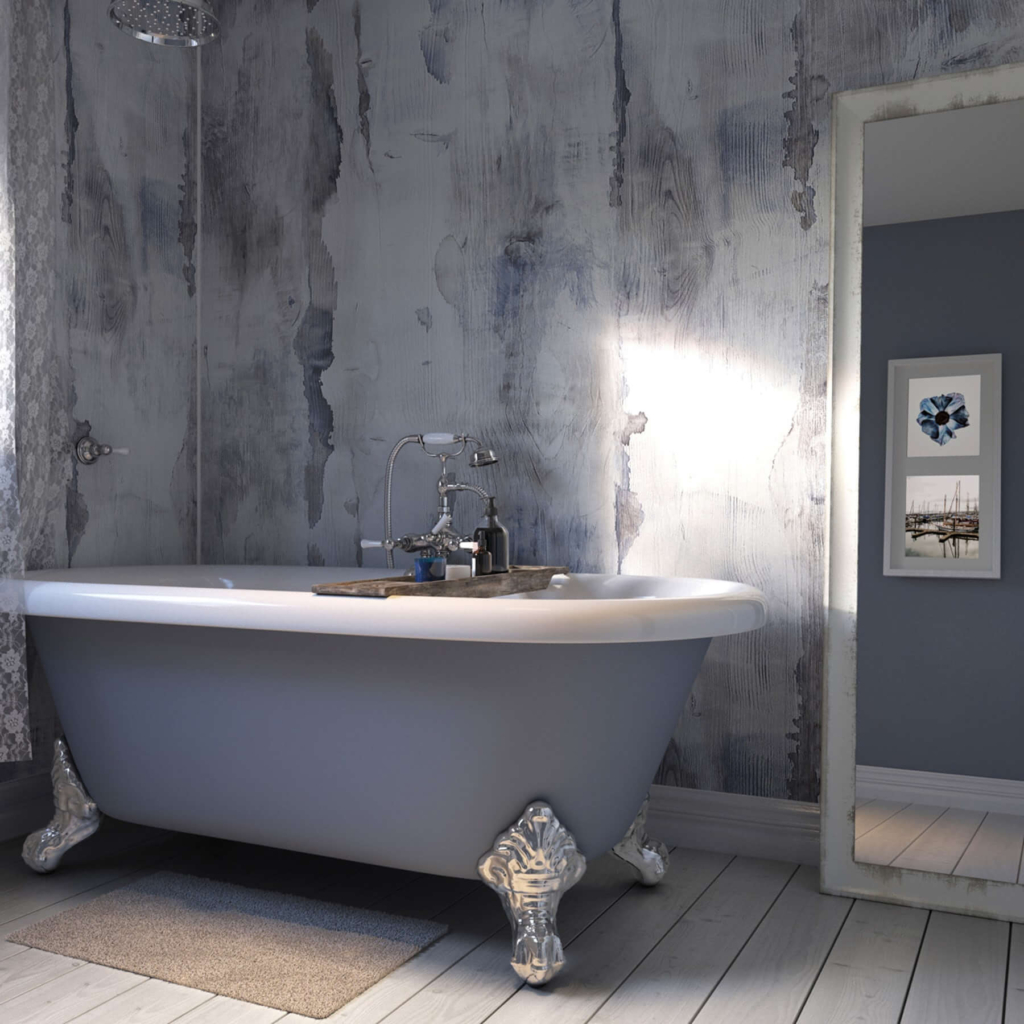 Blue Toned Stone Showerwall SW55 Waterproof Panels - Free Delivery*