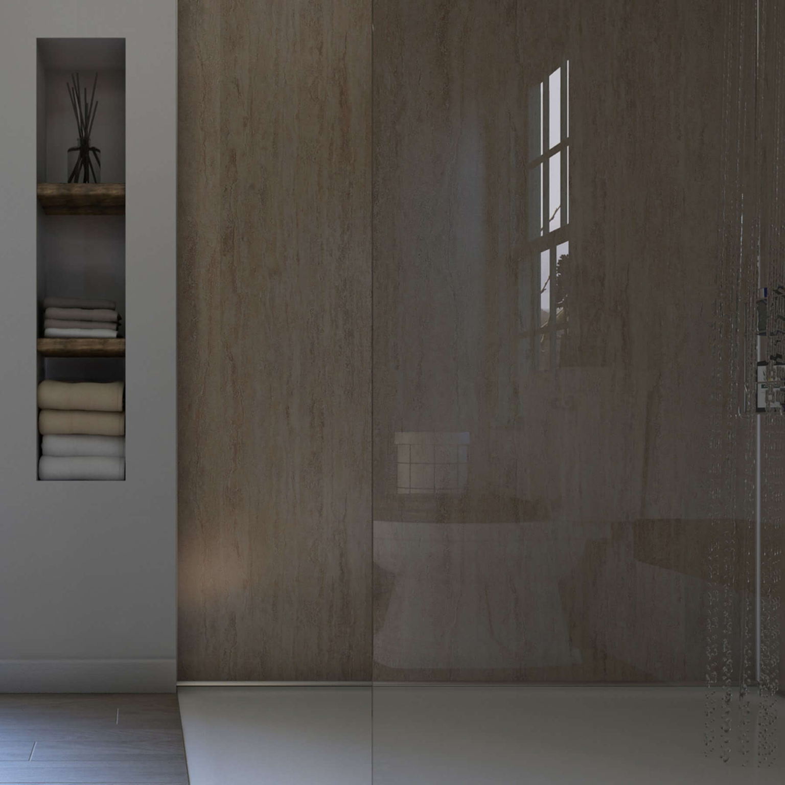 Apollo Marble Showerwall SW66 Waterproof Panels