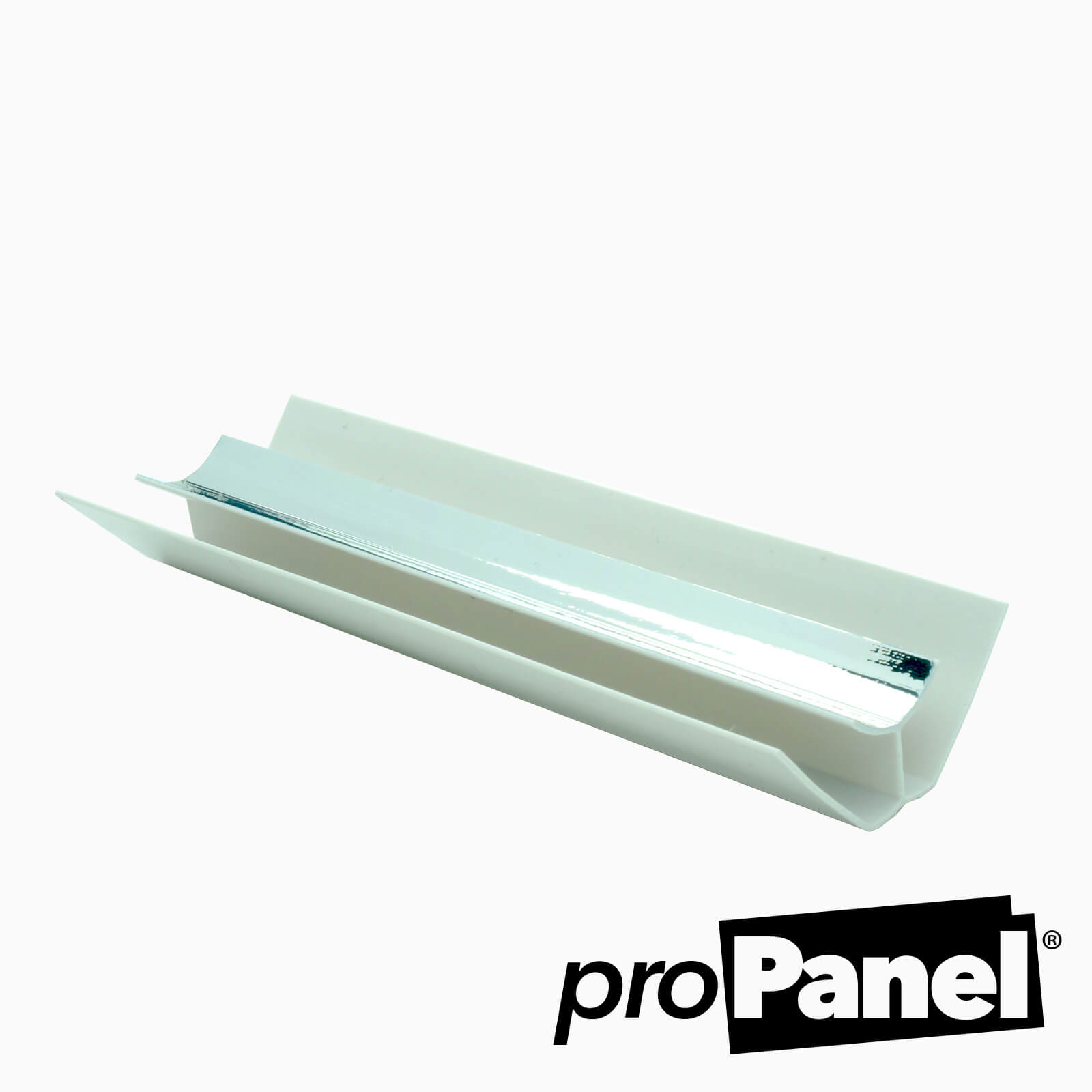 Single Inlay Chrome Cladding 8mm x 250mm x 2700 mm - Cladding Store